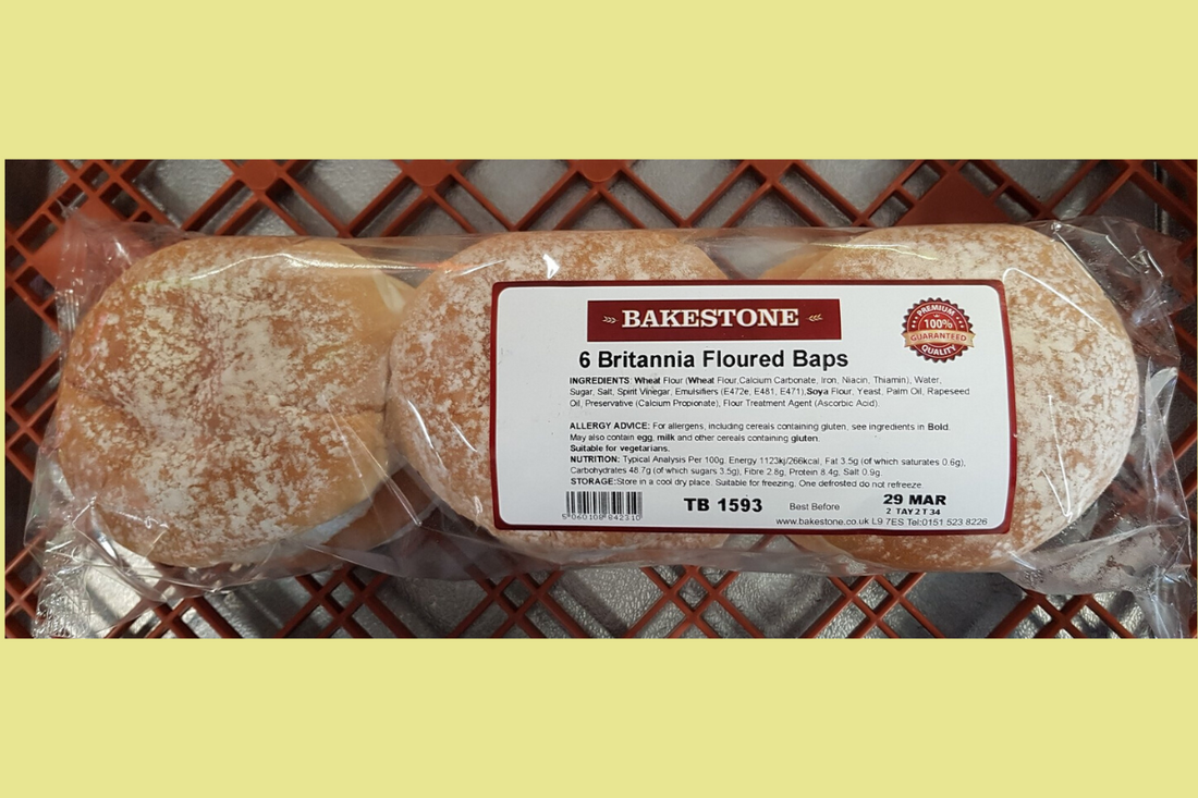 Bread - Baps, floured x 6 – TTS Factory Shop, Cafe & Home Delivery